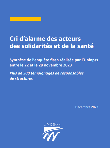 Cri d'alarme des acteurs des solidarités et de la santé